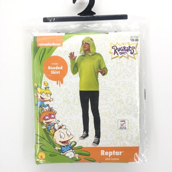 Nickelodeon | Shirts | Nwt Nickelodeon Rugrats Reptar Costume Adult ...